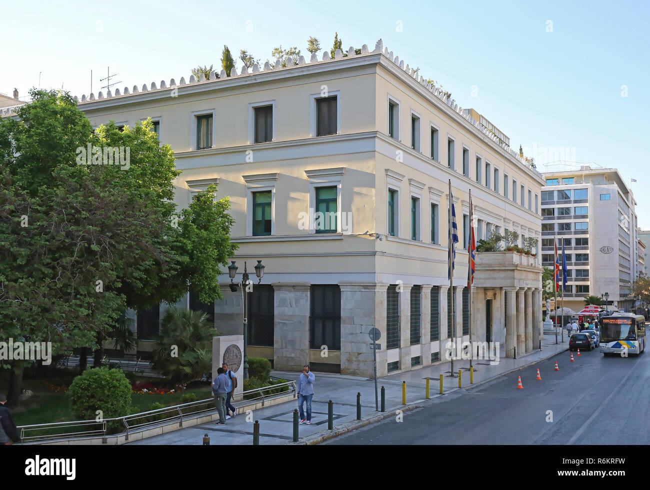 ATHENS, GREECE - MAY 04: City Hall in Athens on MAY 04, 2015. Athens ...