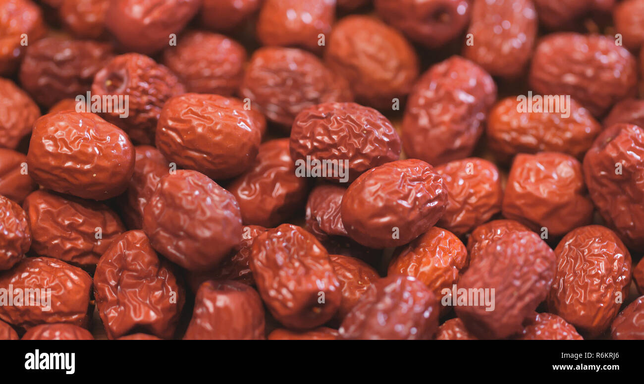 Red dried jujube Stock Photo - Alamy
