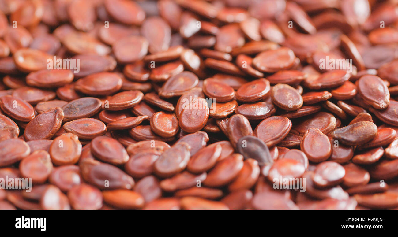 Stack of red dry melon seed Stock Photo - Alamy