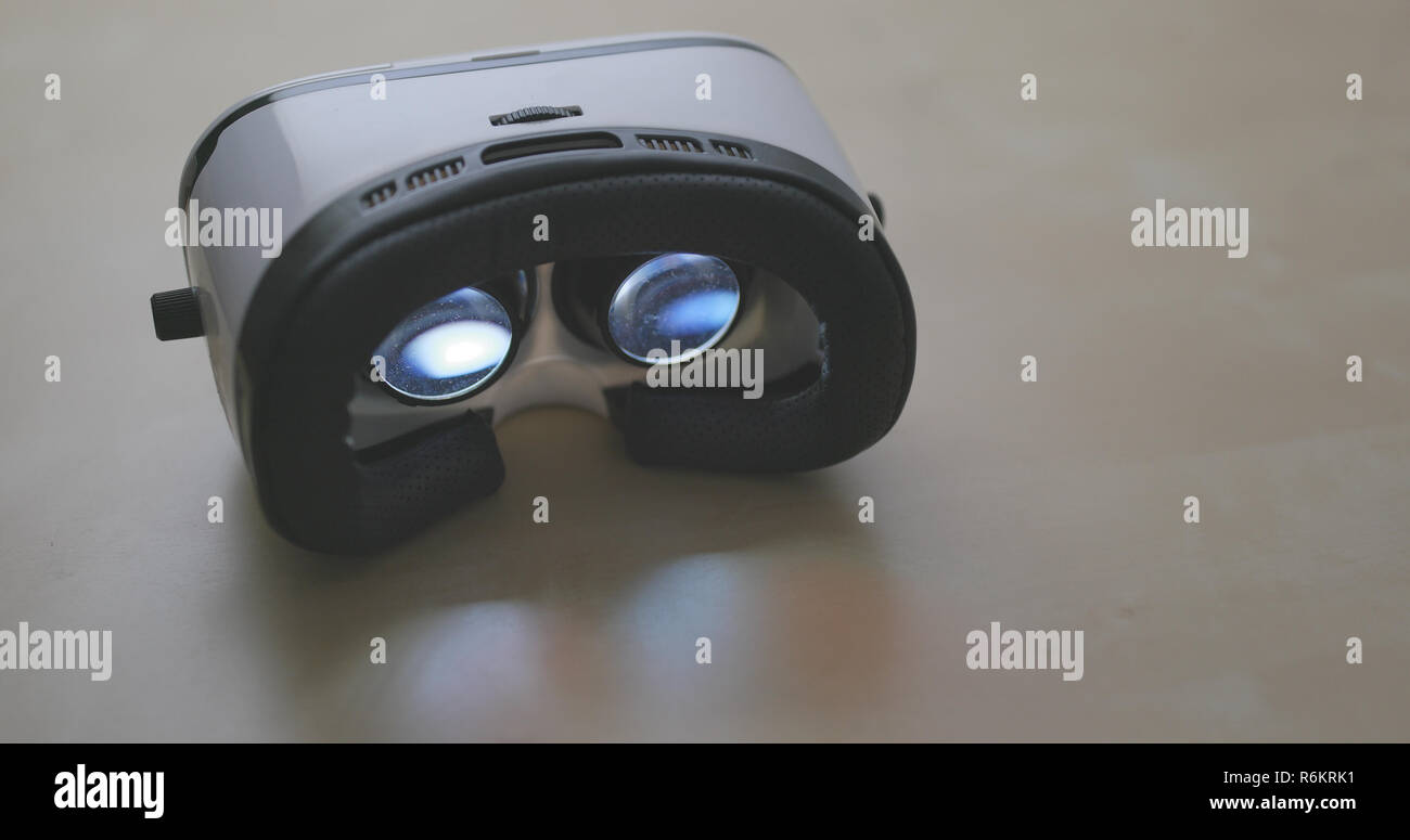 Playing movie inside virtual reality hi-res stock photography and ...