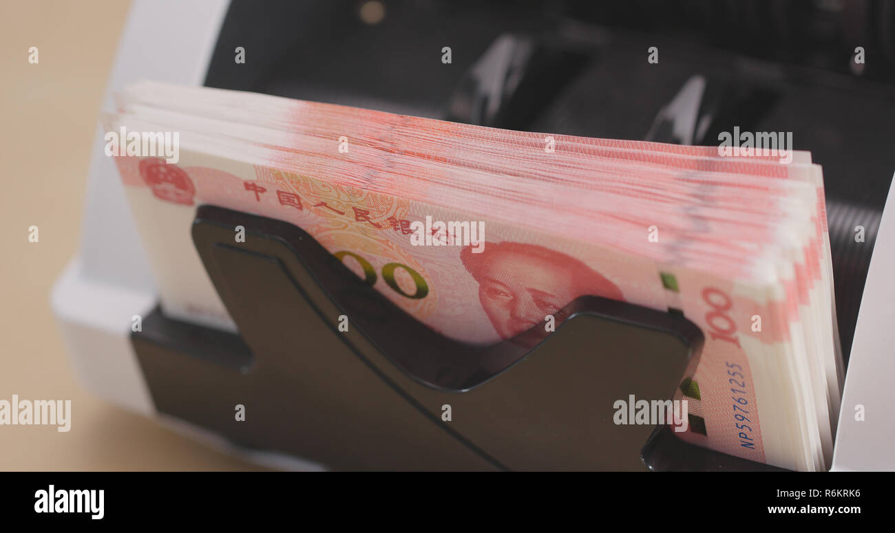 Money banknote counting Chinese money Stock Photo - Alamy