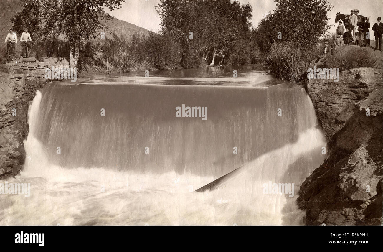 Arizona Falls, Phoenix Arizona Territory ca 1900 Stock Photo - Alamy