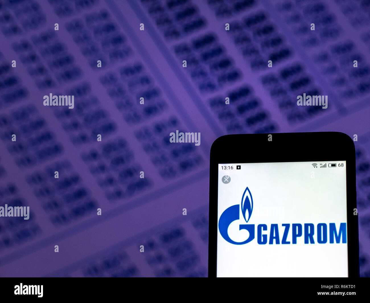 Gazprom logo hi-res stock photography and images - Alamy