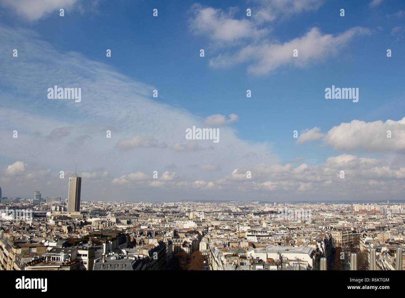 View from Arc de Triomphe in Paris, France Stock Photo - Alamy