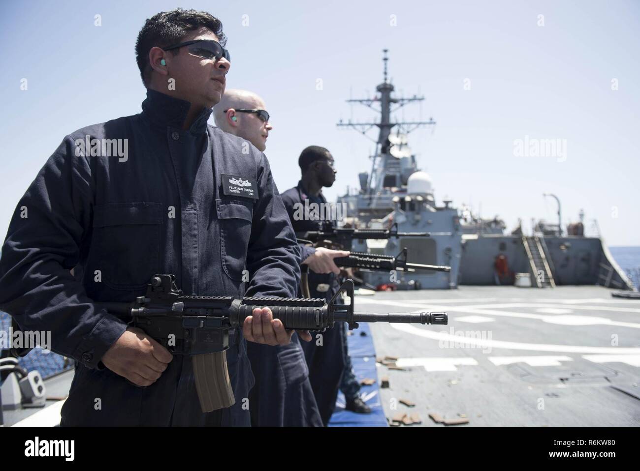 MEDITERRANEAN SEA (May 17, 2017) Fire Controlman 1st Class Feliciano ...