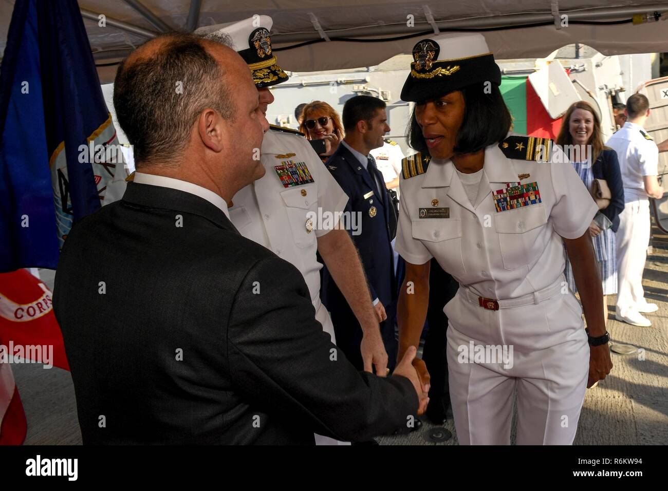VARNA, Bulgaria (May 16, 2017) - Cmdr. Janice Smith, commanding officer ...
