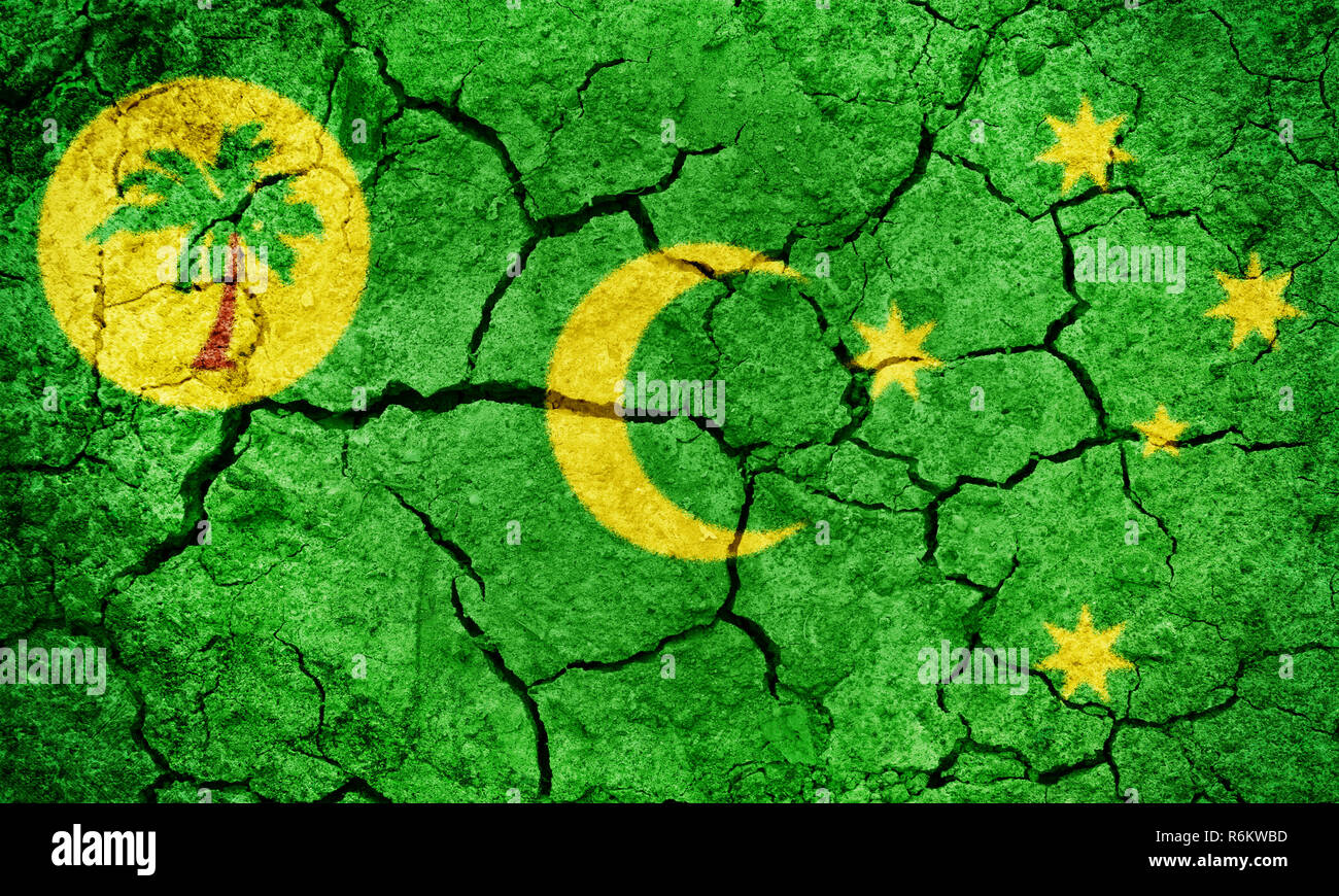 Territory of Cocos (Keeling) Islands flag Stock Photo - Alamy