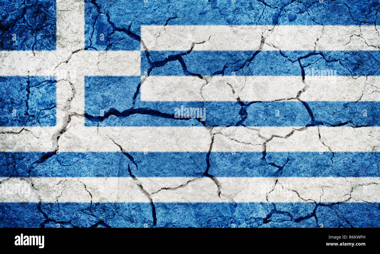 Hellenic Republic flag Stock Photo - Alamy