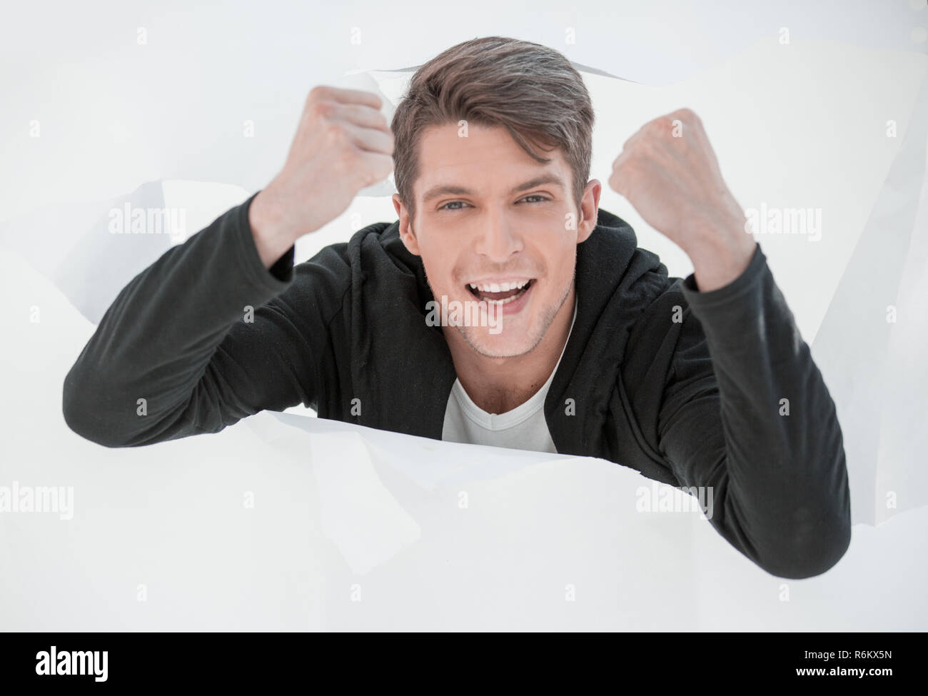 Breaking trough a wall hi-res stock photography and images - Alamy