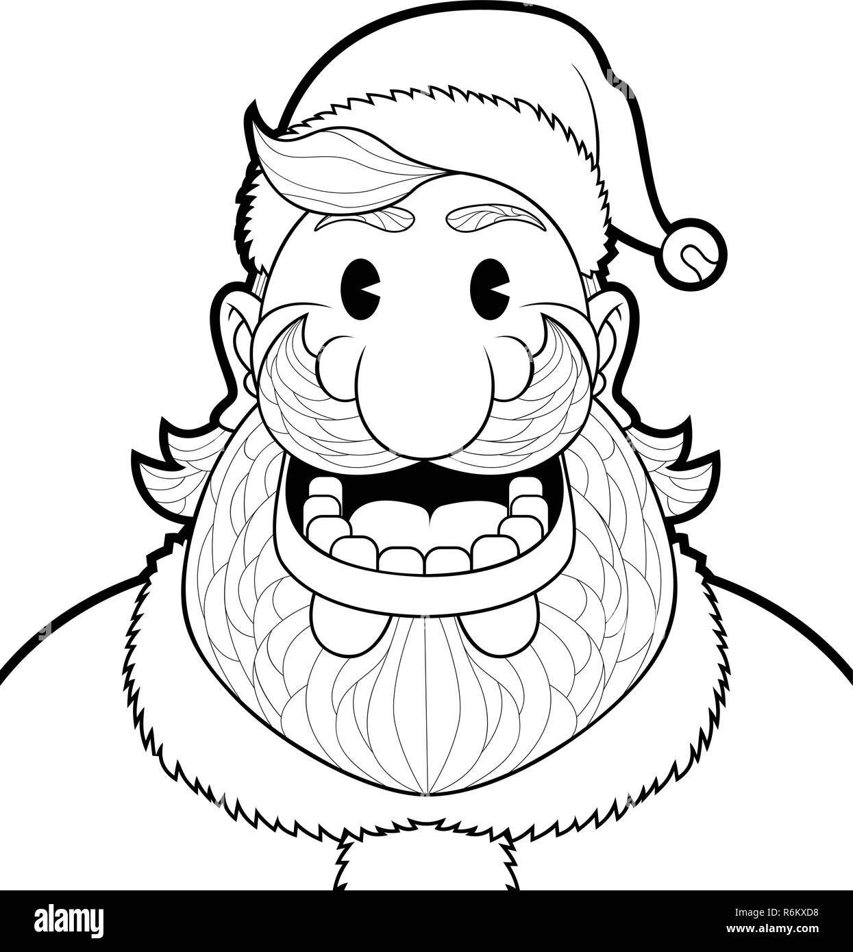 Hat santa red Black and White Stock Photos & Images - Alamy