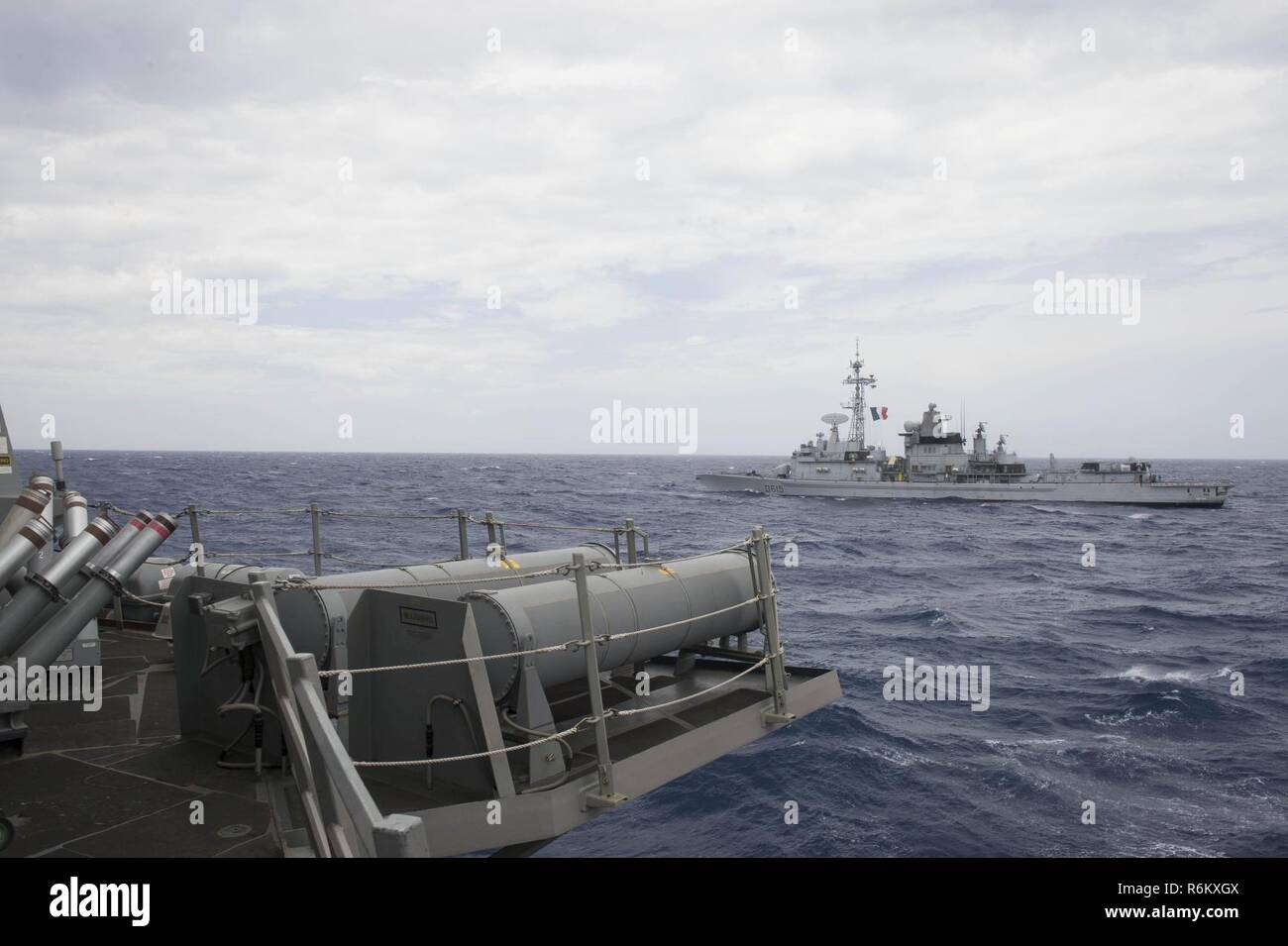 MEDITERRANEAN SEA (May 20, 2017) The French Navy Cassard-class anti-air ...