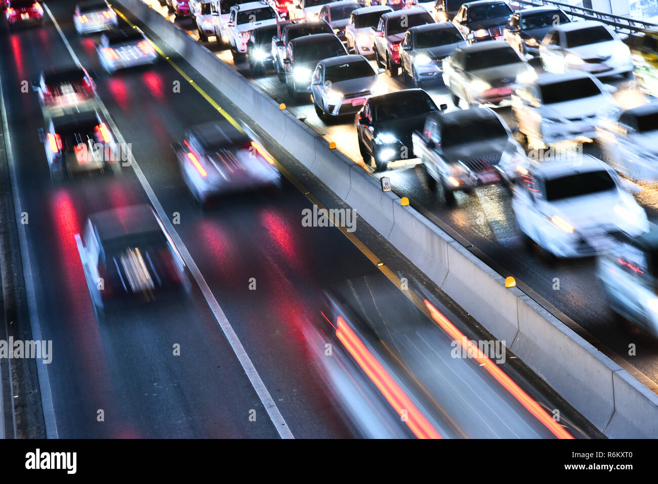 Controlled-access highway in Bangkok during rush hour Stock Photo - Alamy