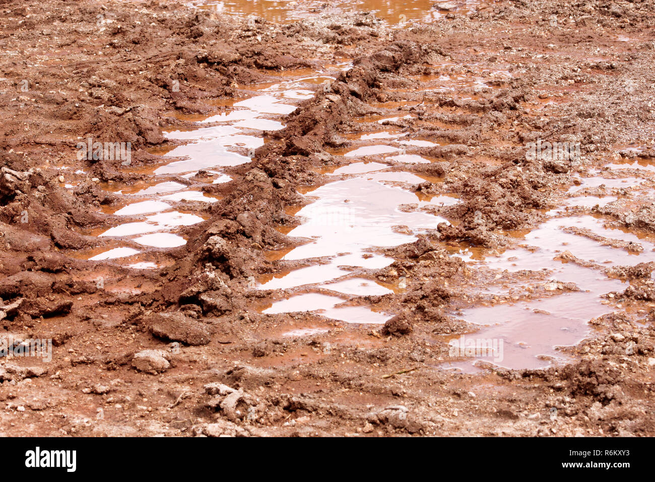 Muddy Puddle Road After Rain High Resolution Stock Photography and ...
