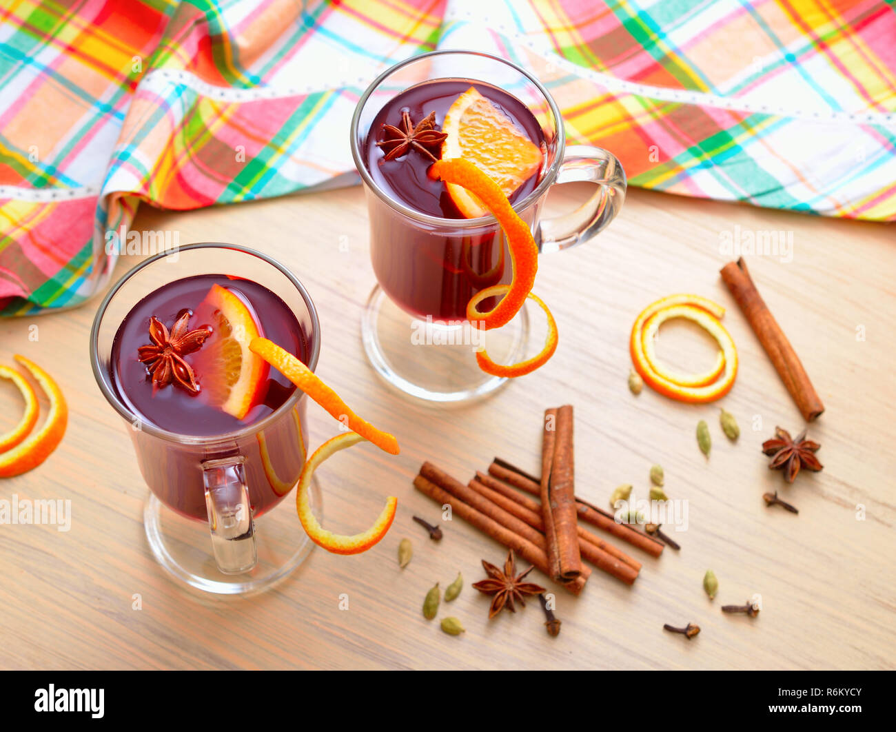 Bright still life with mulled wine Stock Photo - Alamy