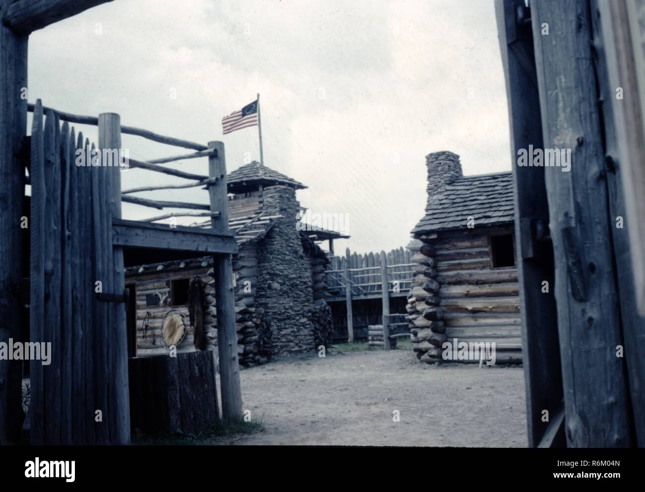 Courtyard view of the Fort Delaware on Pea Patch Island in the Delaware ...