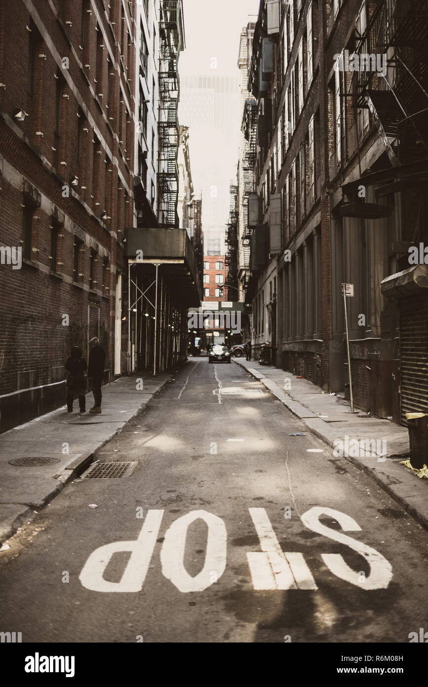 Vintage soho street sign hi-res stock photography and images - Alamy