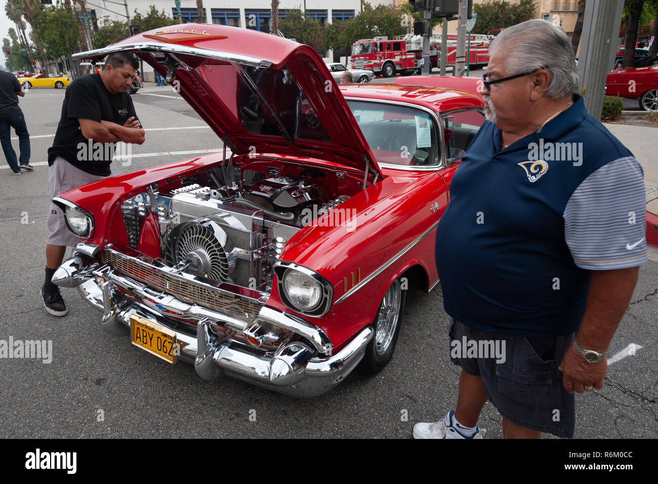 SAN BERNARDINO, Calif (Oct 6, 2018) Fidel Rangel, left, and Ray Vasquez ...