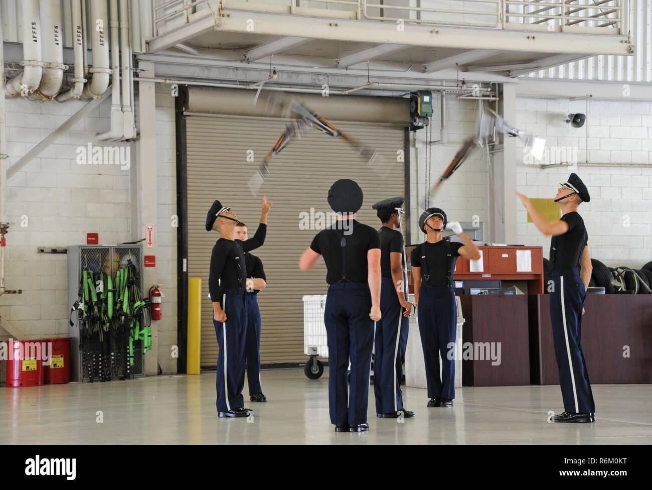 The U.S. Air Force Honor Guard Drill Team, stationed at Joint Base ...