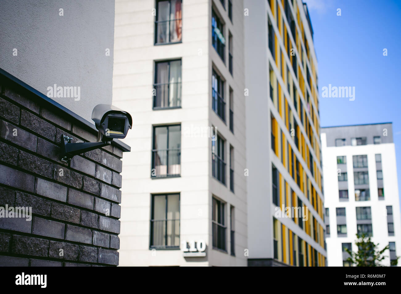 outdoor CCTV camera external video surveillance system. installed on ...