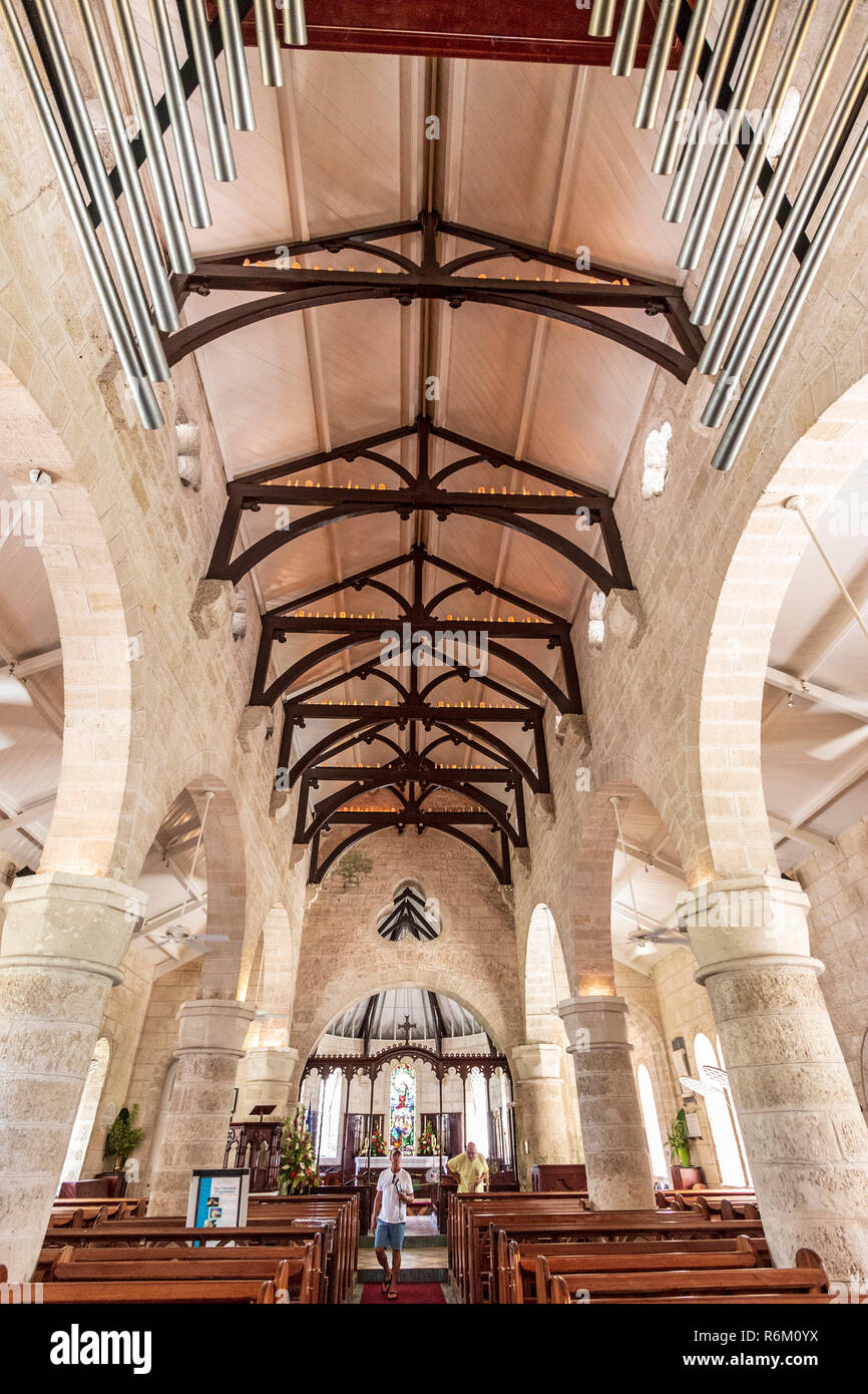 Inside view of St. James Parish Church. It is located in Holetown ...