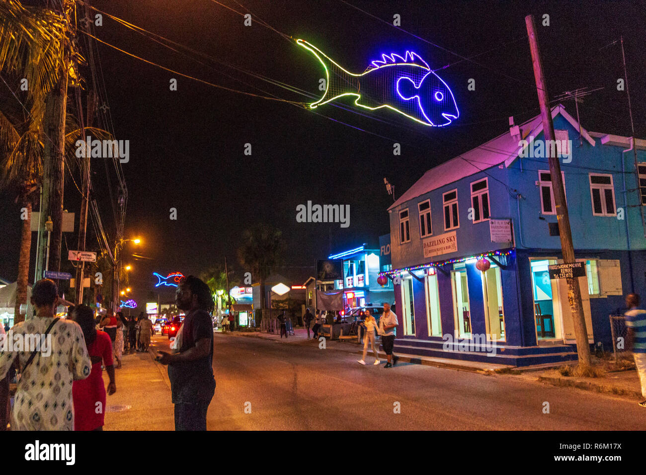 Oistins fish fry night hi-res stock photography and images - Alamy