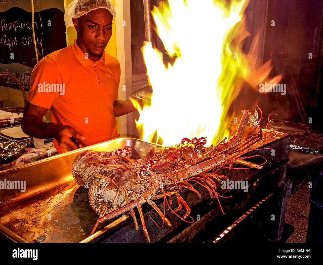 Oistins fish fry barbados hi-res stock photography and images - Alamy