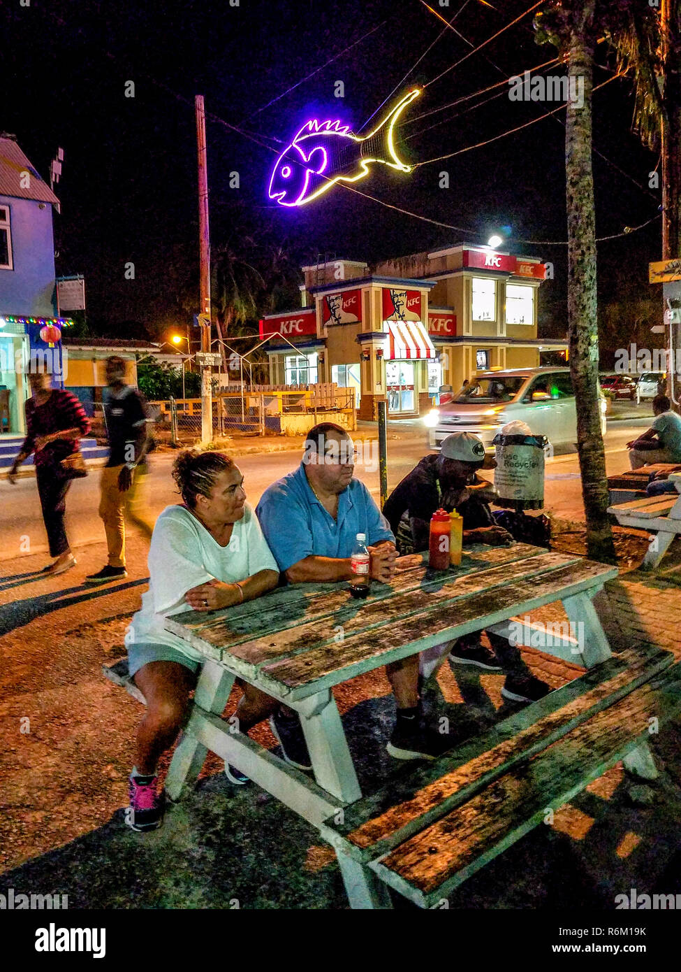 Oistins fish fry barbados hi-res stock photography and images - Alamy