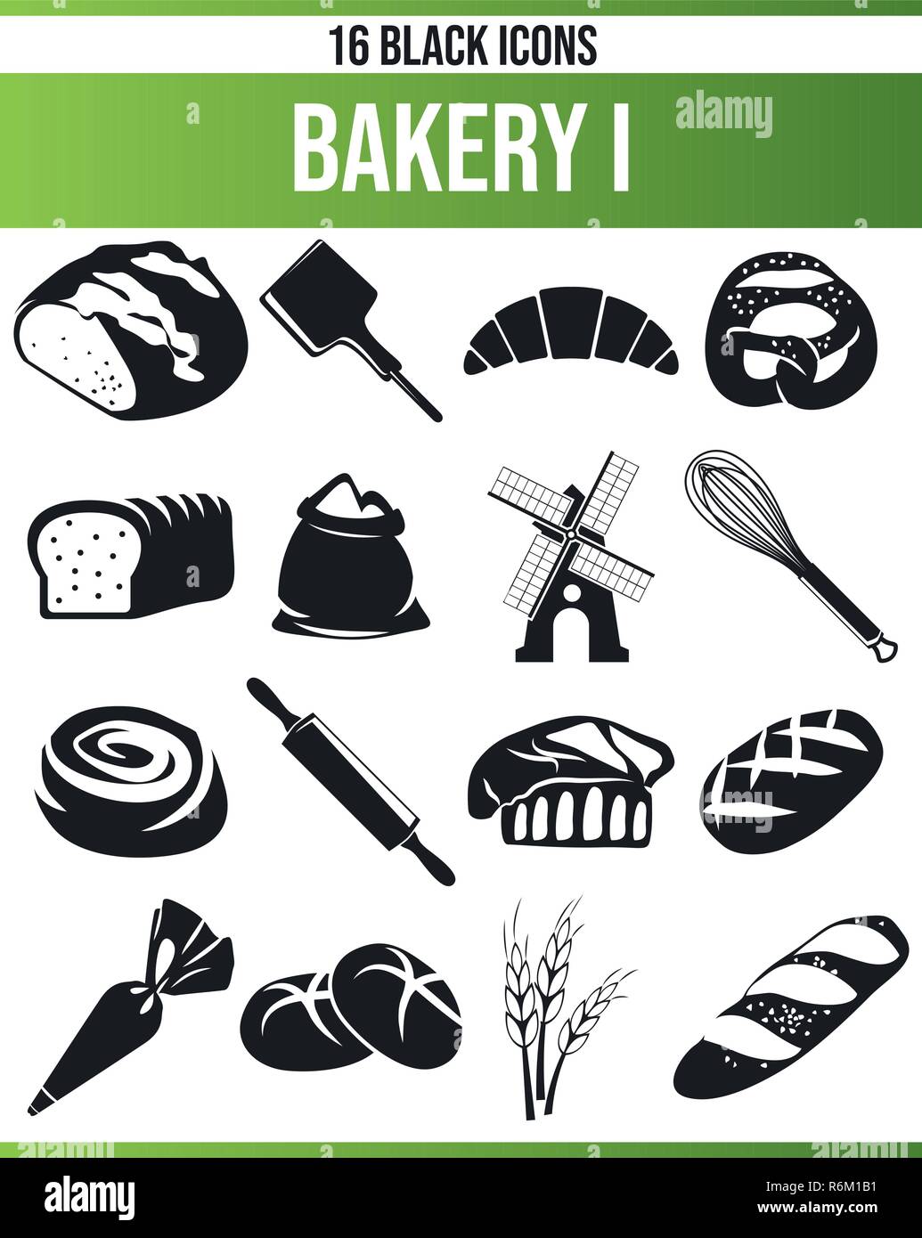 Bread dough on baking Stock Vector Images - Alamy