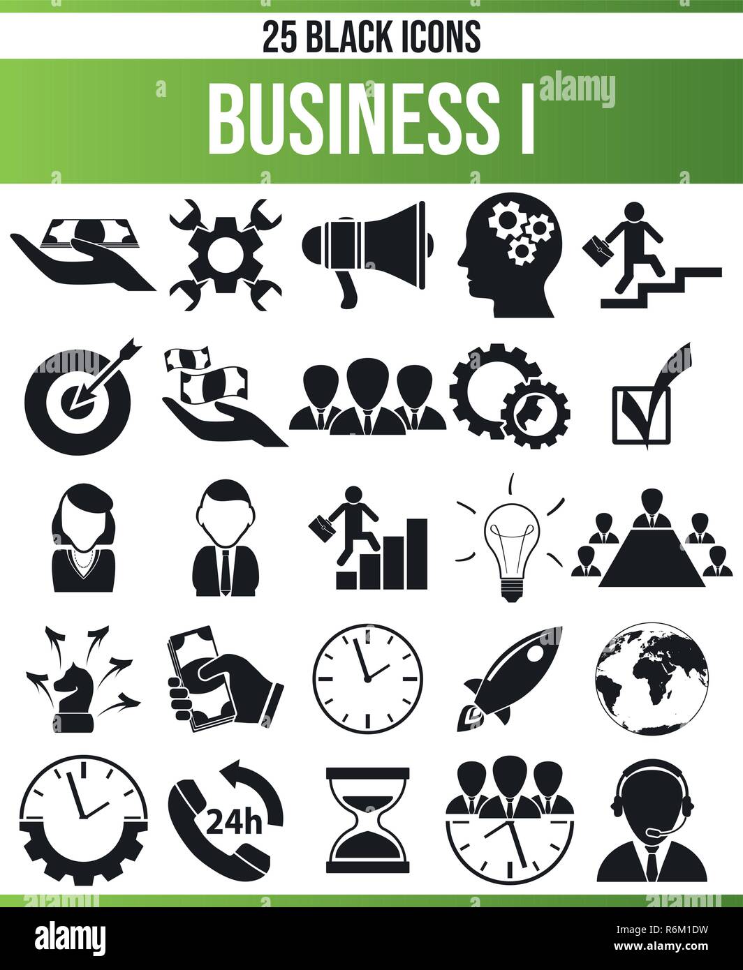 Black pictograms / icons on Business. This icon set is perfect for ...