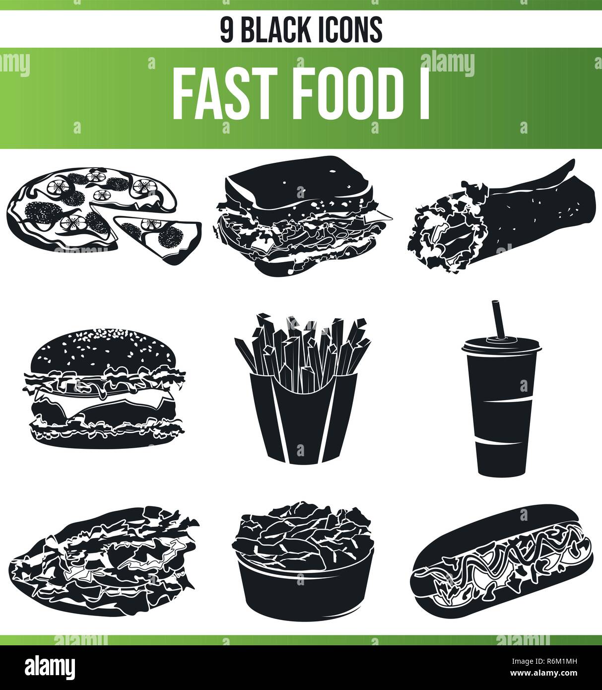 Soft wrap pizza Stock Vector Images - Alamy