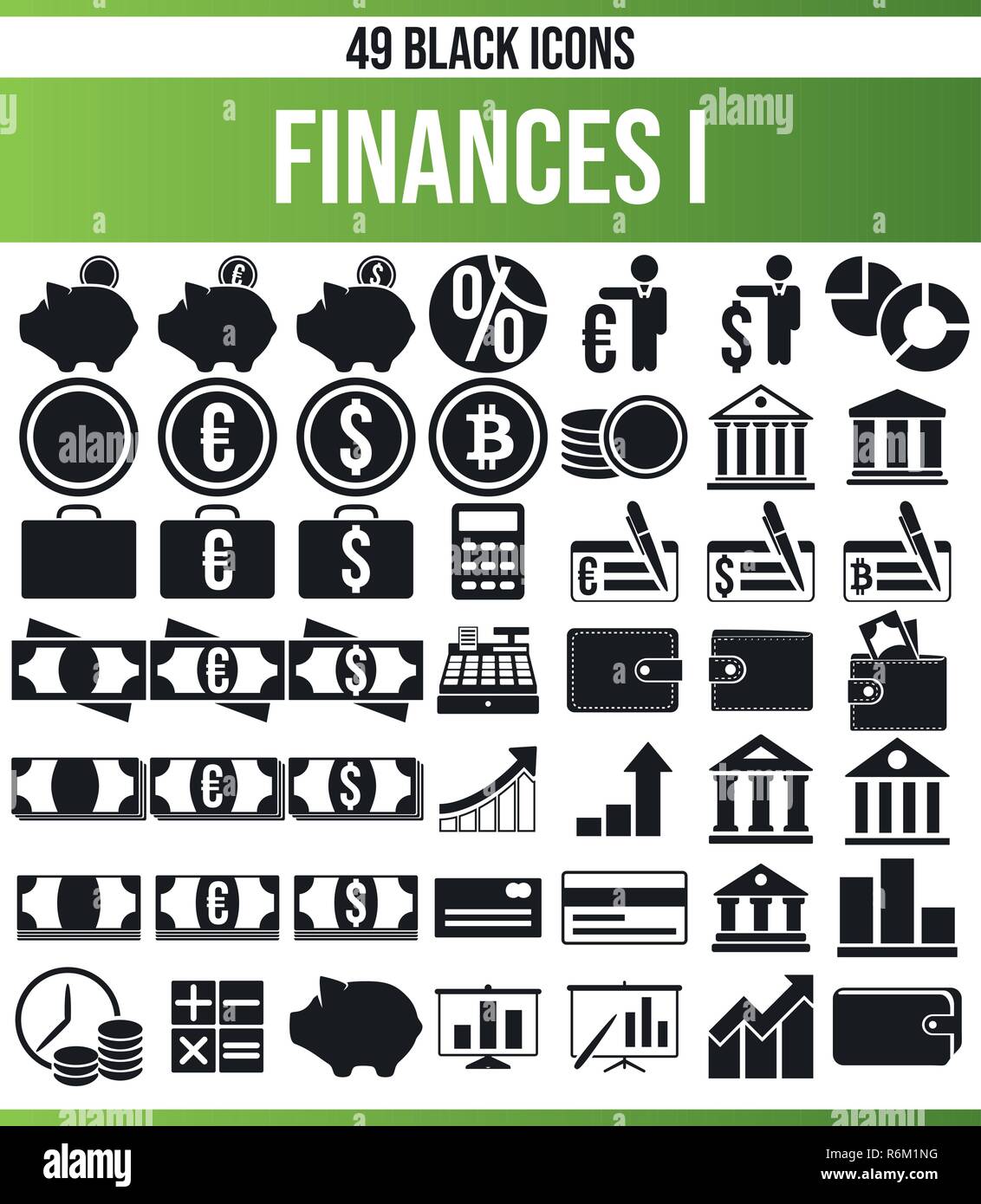 Money pictograms hi-res stock photography and images - Alamy