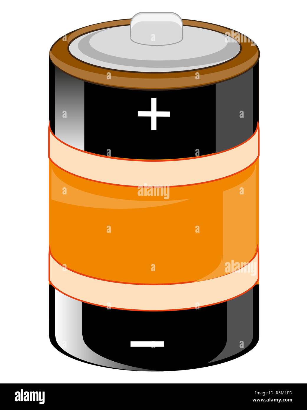 Alkaline battery of the round form Stock Photo - Alamy
