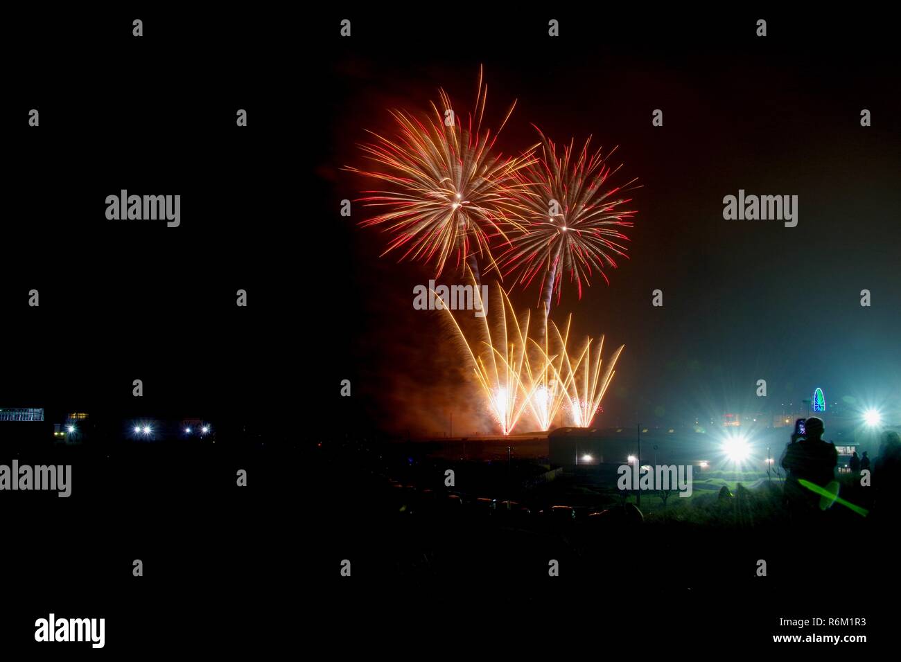 Aberdeen Fireworks Display on Bonfire Night on Beach Boulevard. 5th ...