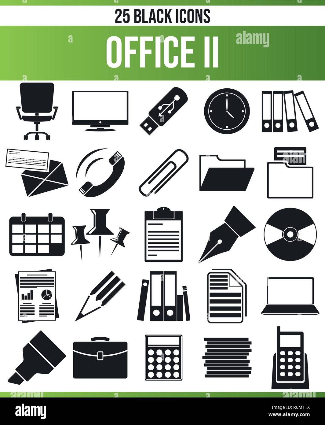 Office pictograms hi-res stock photography and images - Alamy