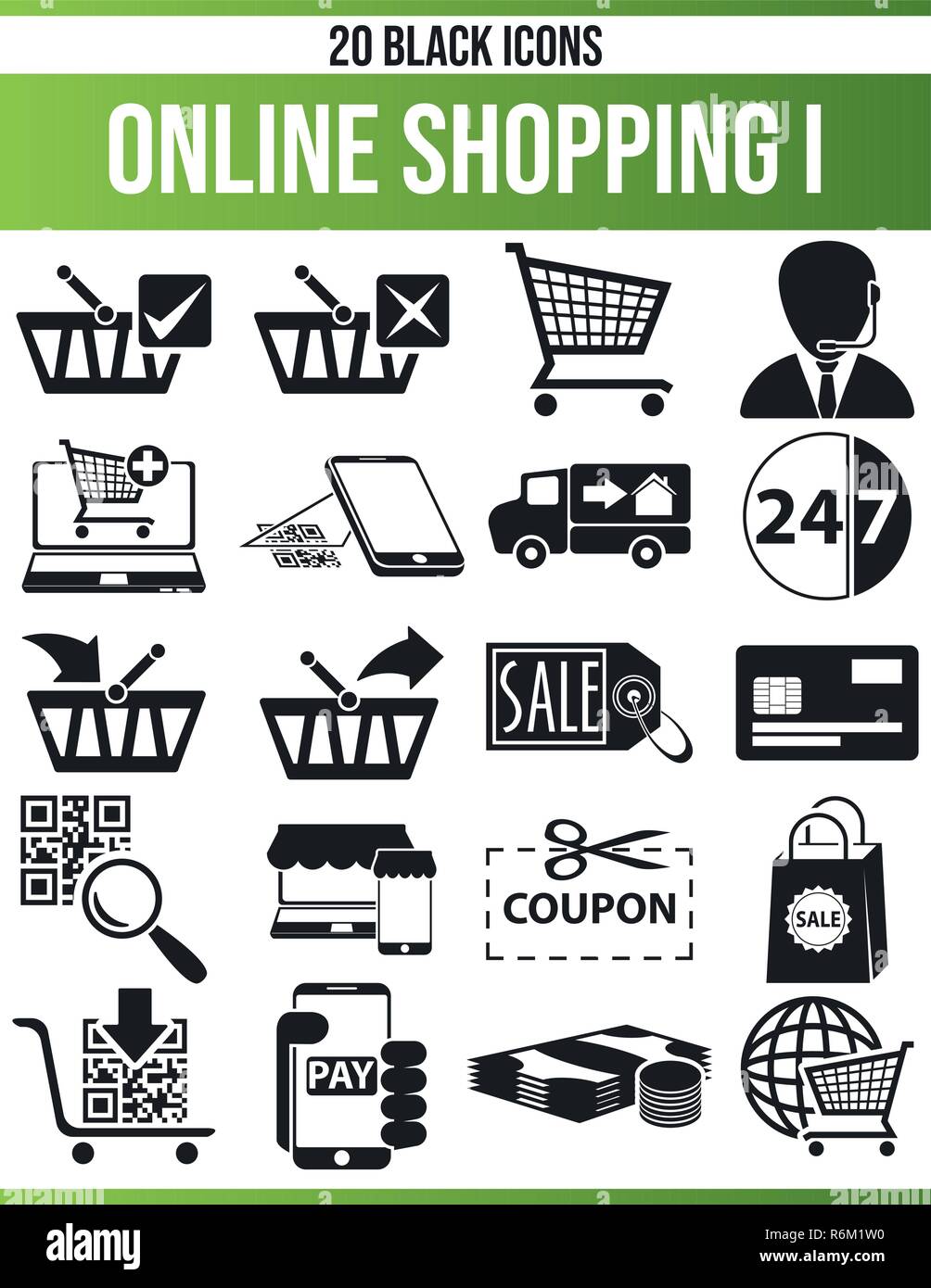 people and shopping online icons Stock Vector Image & Art - Alamy