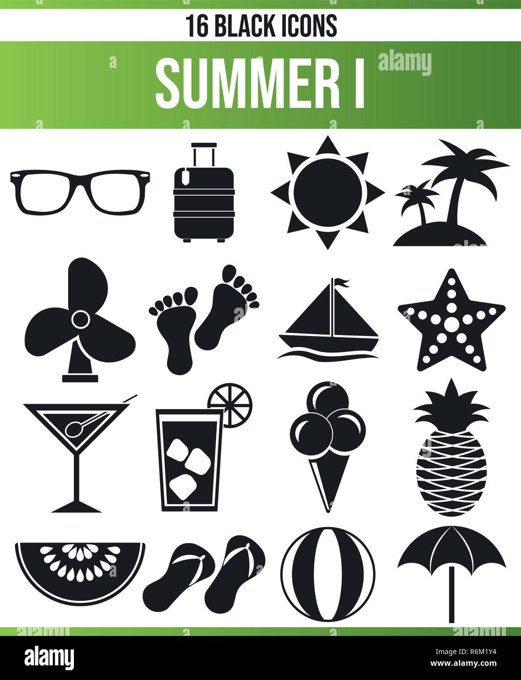 Vacation pictograms hi-res stock photography and images - Alamy