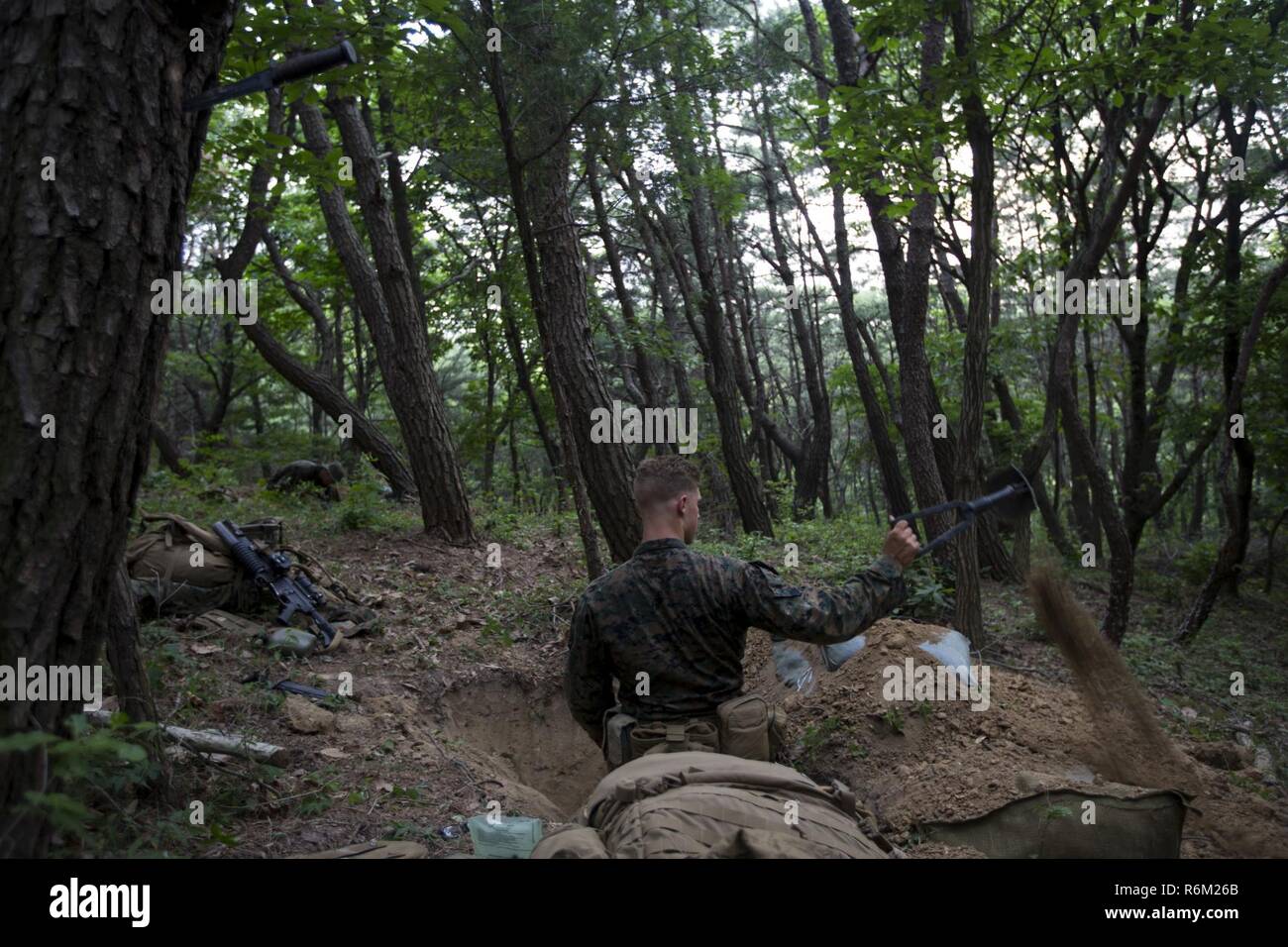 U.S. Marines and Sailors assigned to India Company, 3rd Battalion, 8th ...