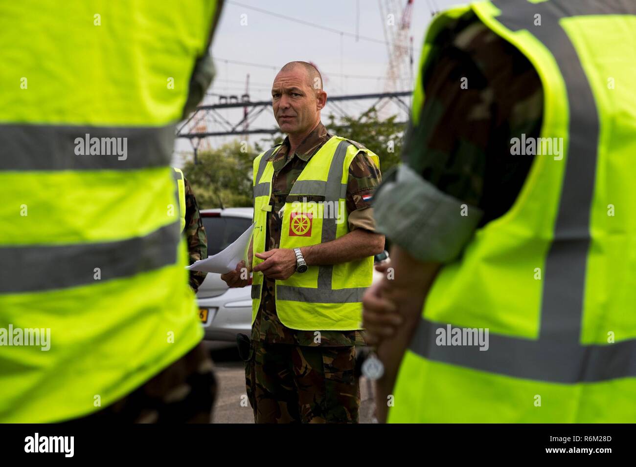 Dutch Marines in cooperation of MOVECON units load their equipment on ...