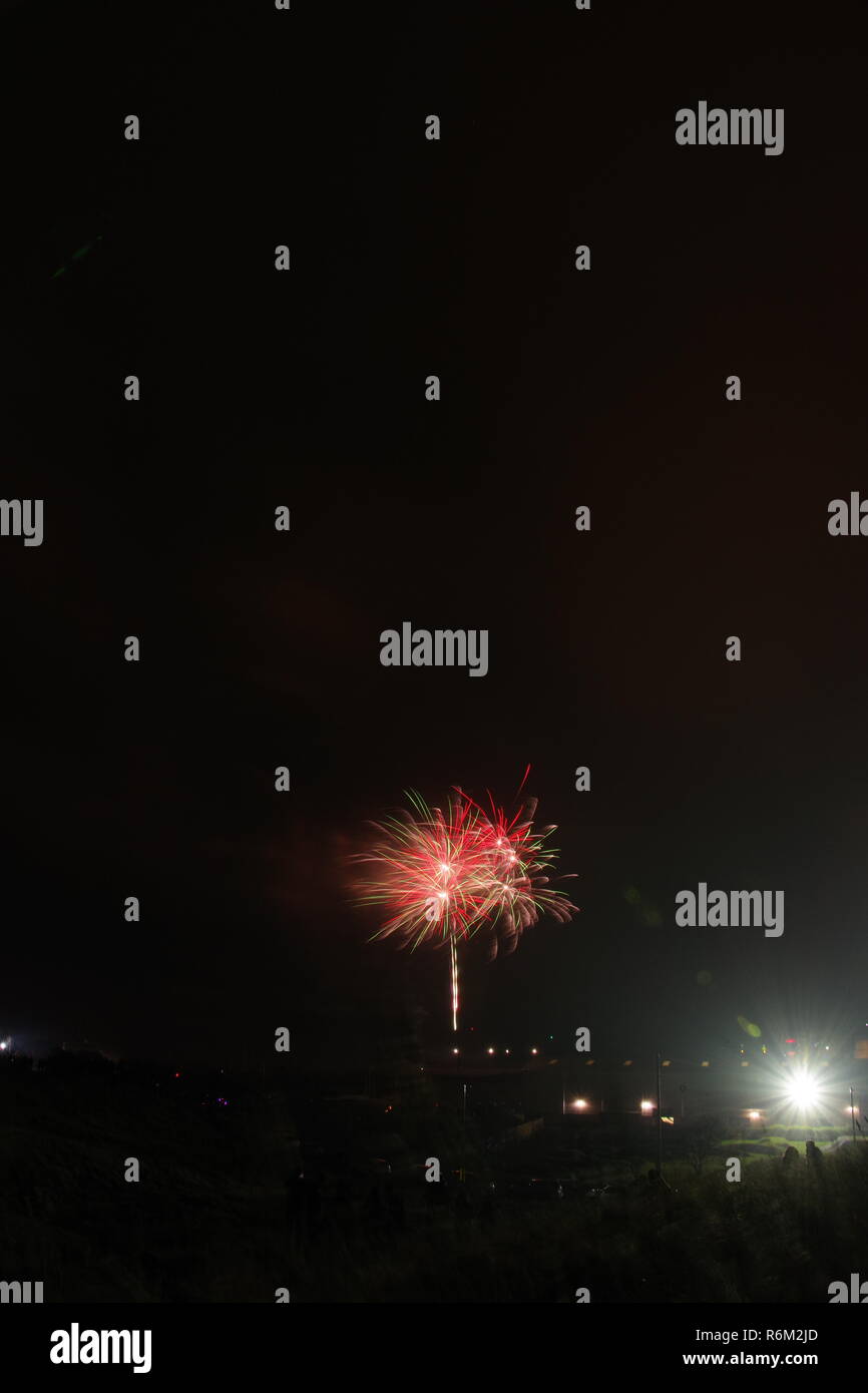 Aberdeen Fireworks Display on Bonfire Night on Beach Boulevard. 5th ...