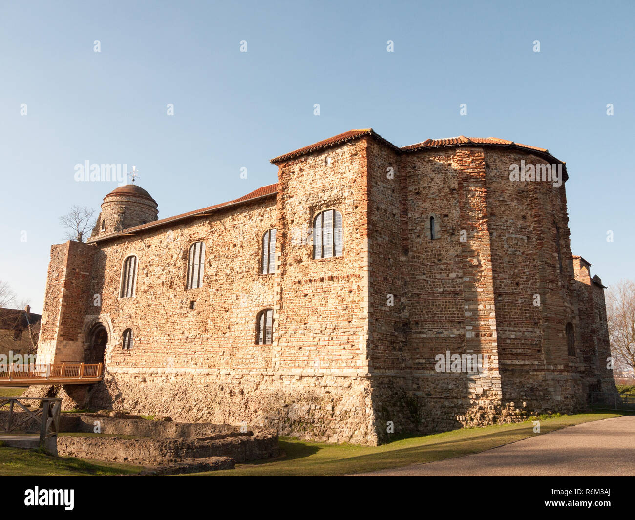Roman essex colchester castle park britain england hi-res stock ...