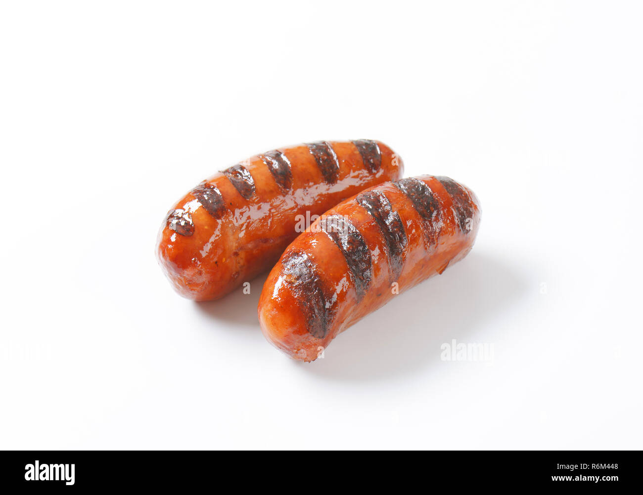grilled short sausages Stock Photo - Alamy