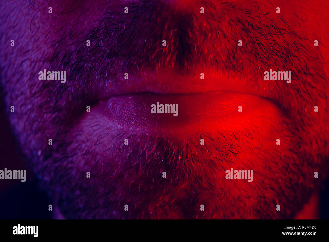 Macro closeup on man angry hi-res stock photography and images - Alamy