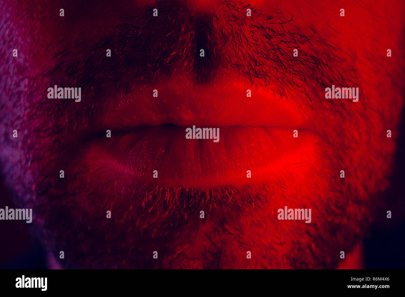 Macro closeup on man angry hi-res stock photography and images - Alamy