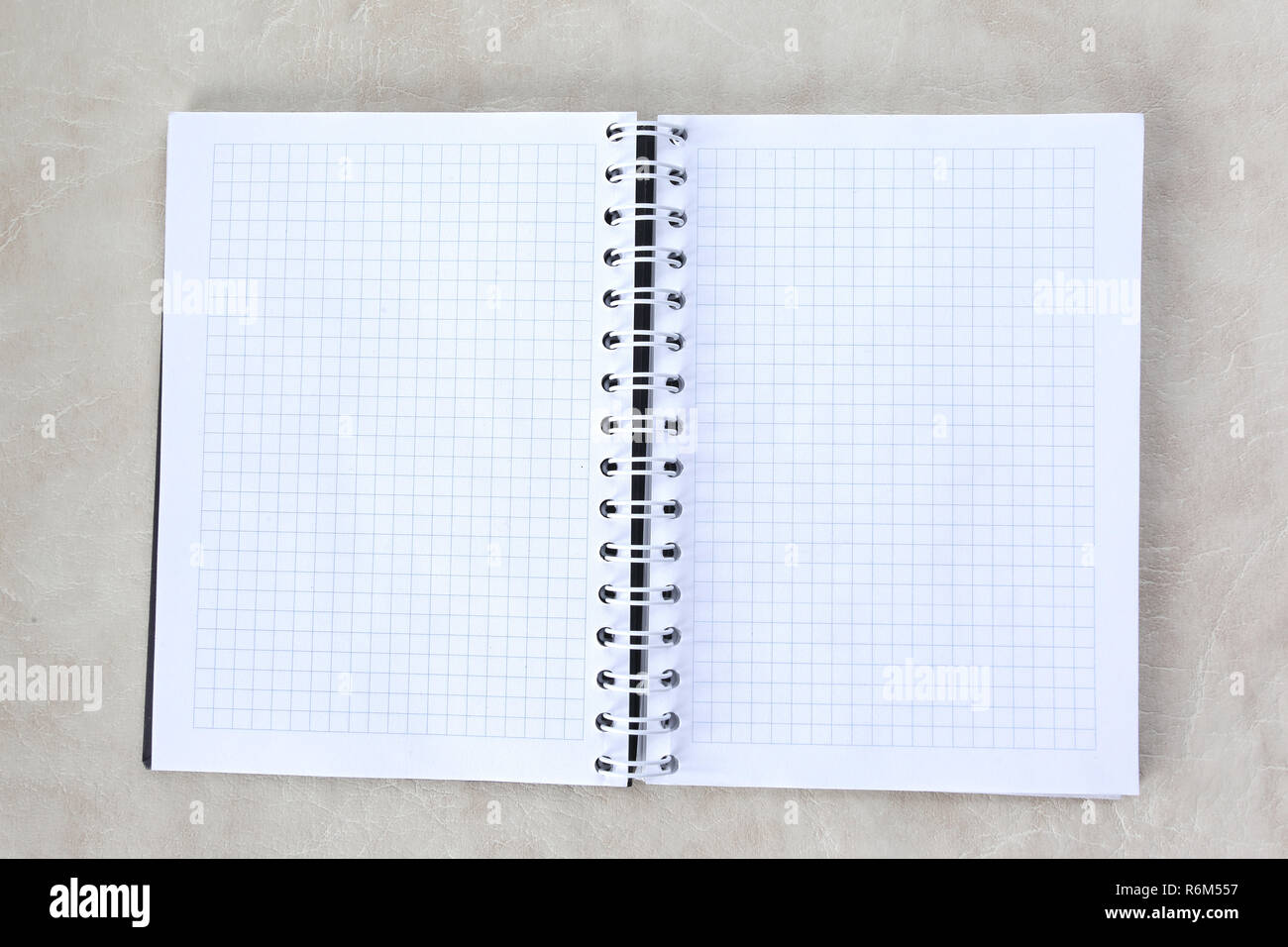 open notebook isolated on paper background.photo with copy space Stock ...