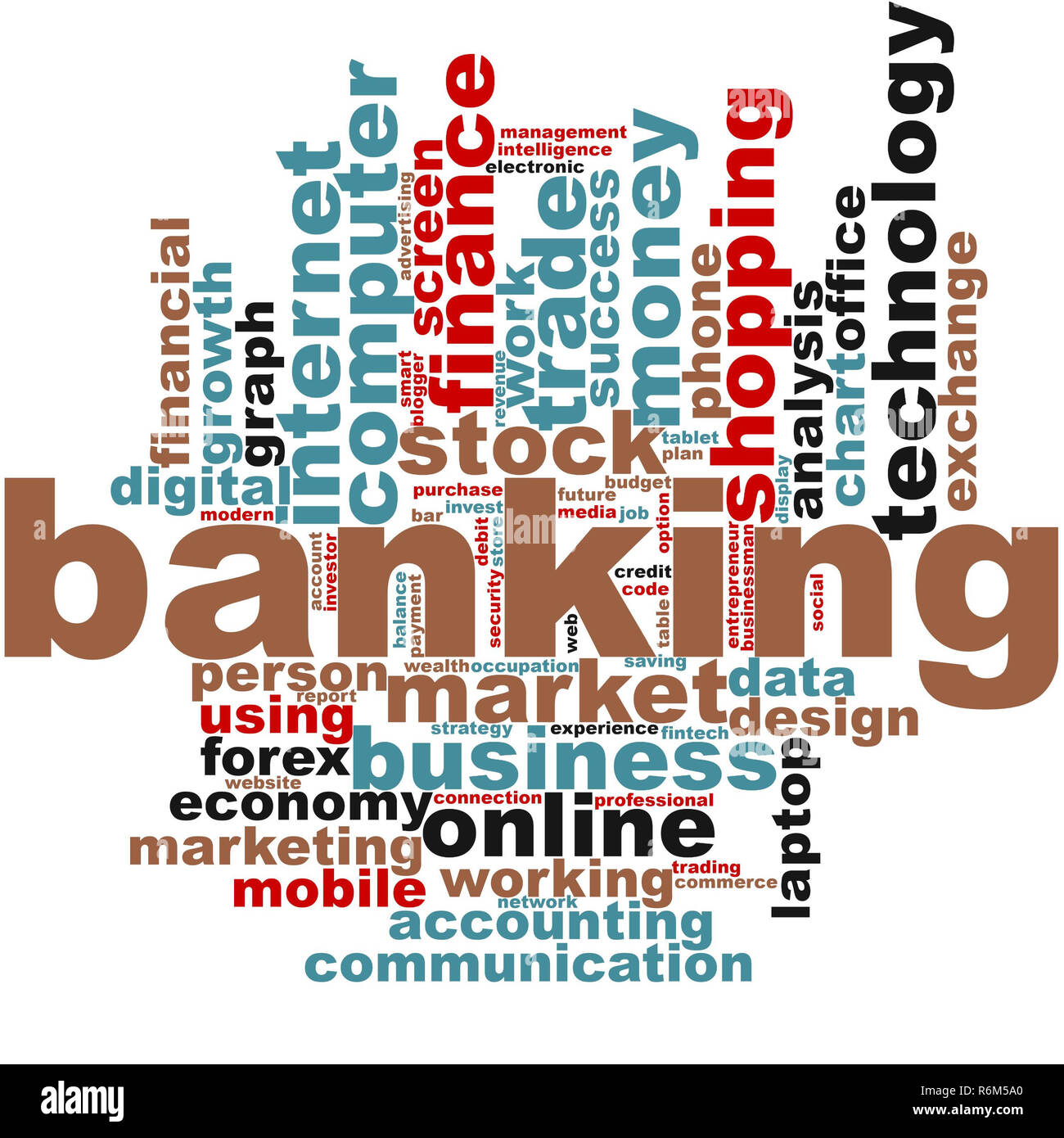 Banking word cloud Stock Photo - Alamy