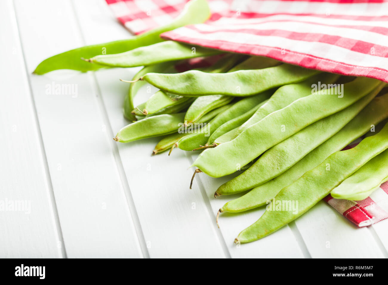 Green string beans pods Stock Photo - Alamy