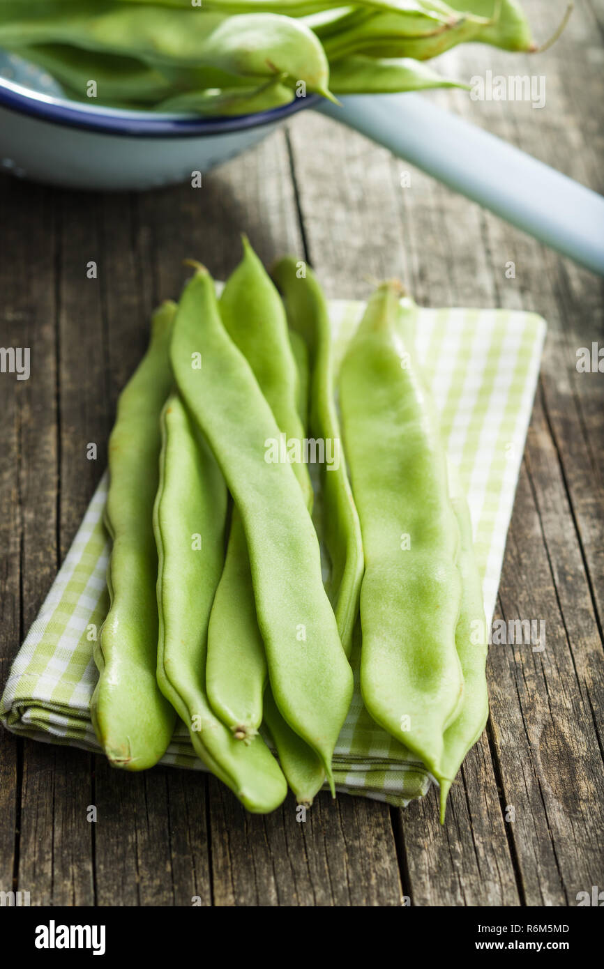 Green string beans pods Stock Photo - Alamy