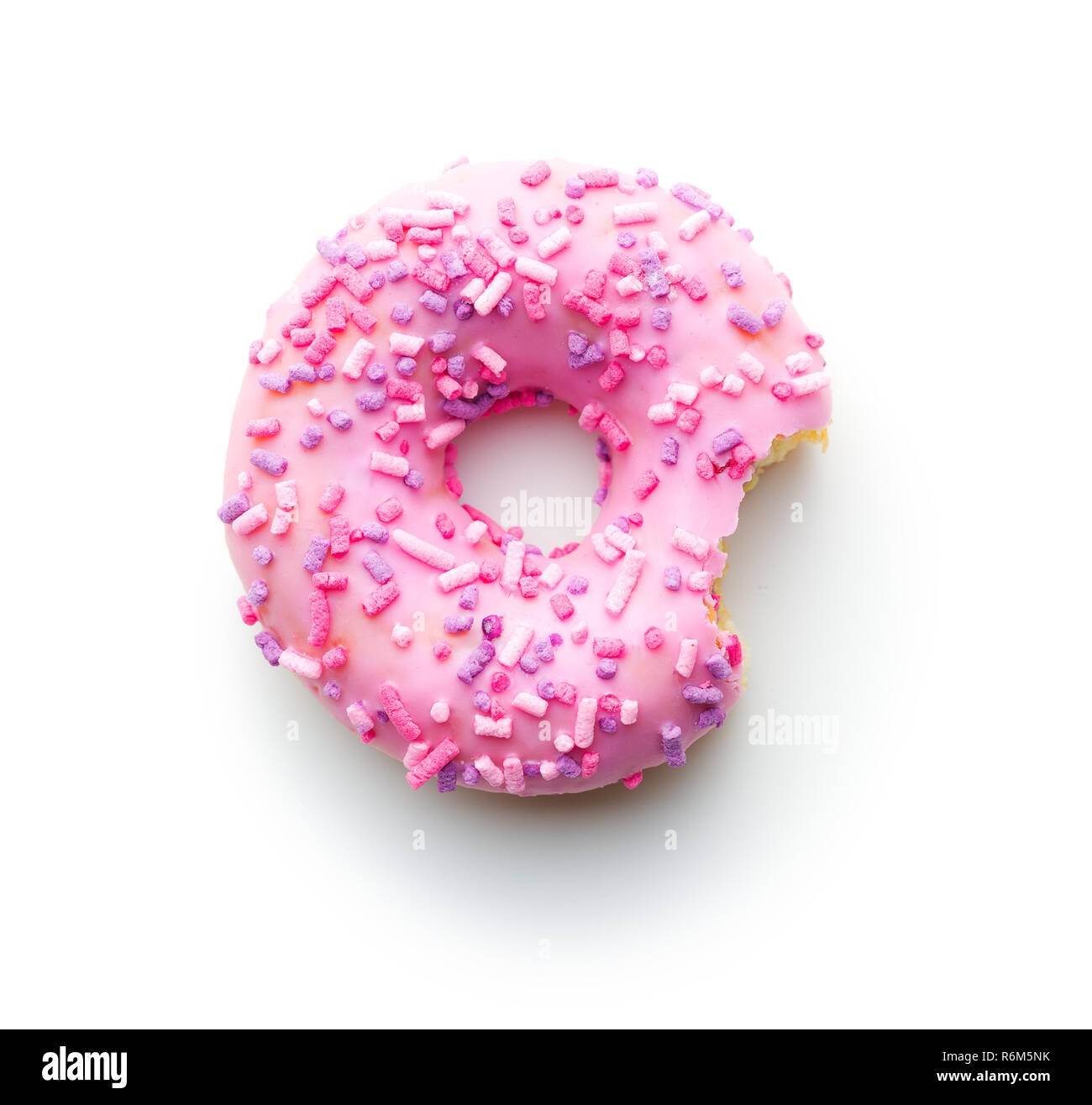 Bitten glazed donut colorful Cut Out Stock Images & Pictures - Alamy