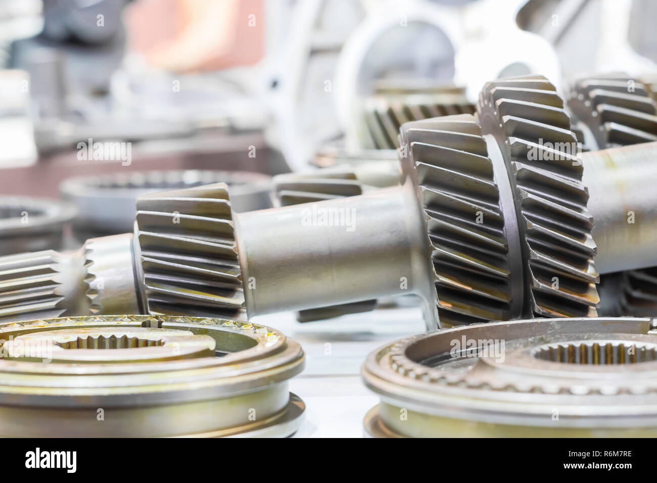 Close up cog wheels gears Stock Photo - Alamy