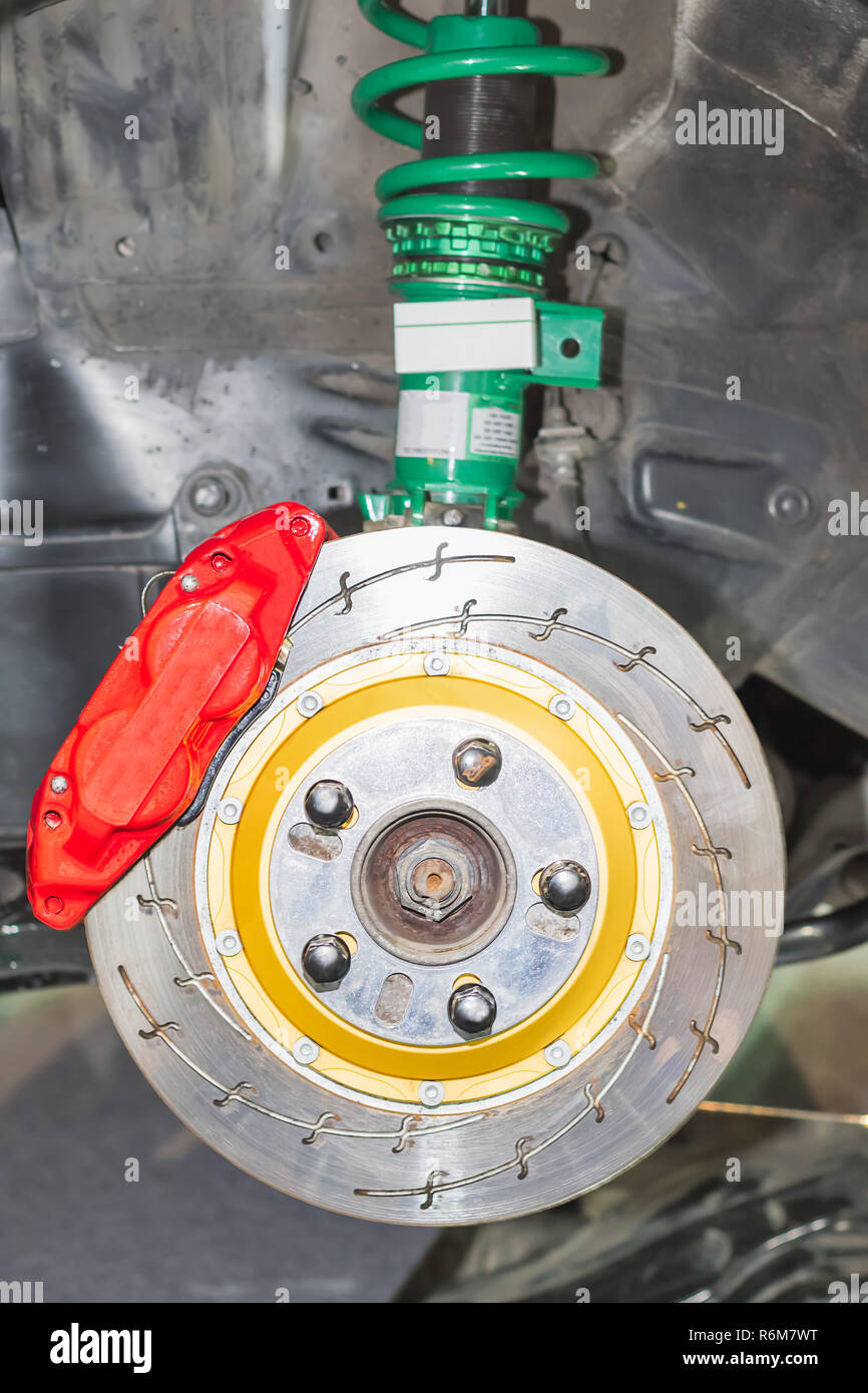 Front disk brakes system Stock Photo - Alamy